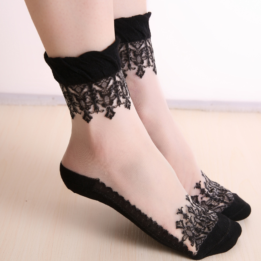Lovely Sexy Lace Black Sockssocksaccessorieslovelywholesale Wholesale Shoeswholesale