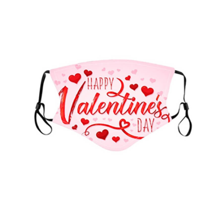 Lovely Casual Heart-shaped Print Light Pink Face Mask Sale ...