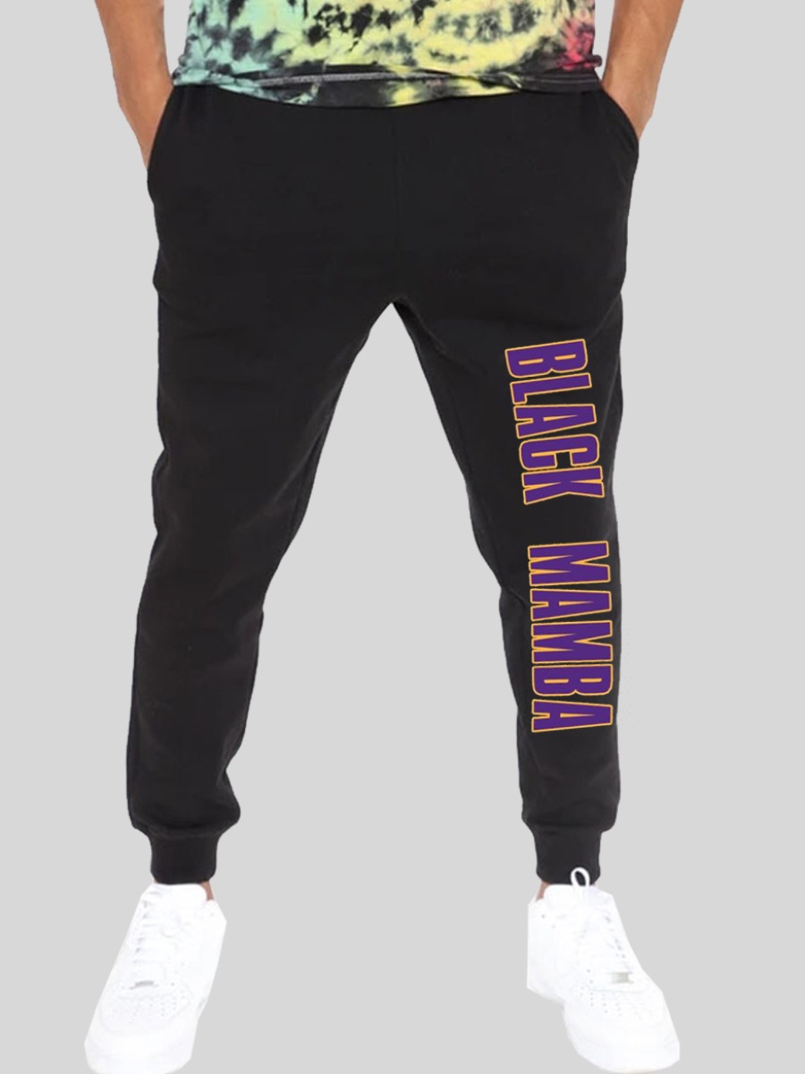 LW Men Letter Print Drawstring Pants Sale | LovelyWholesale